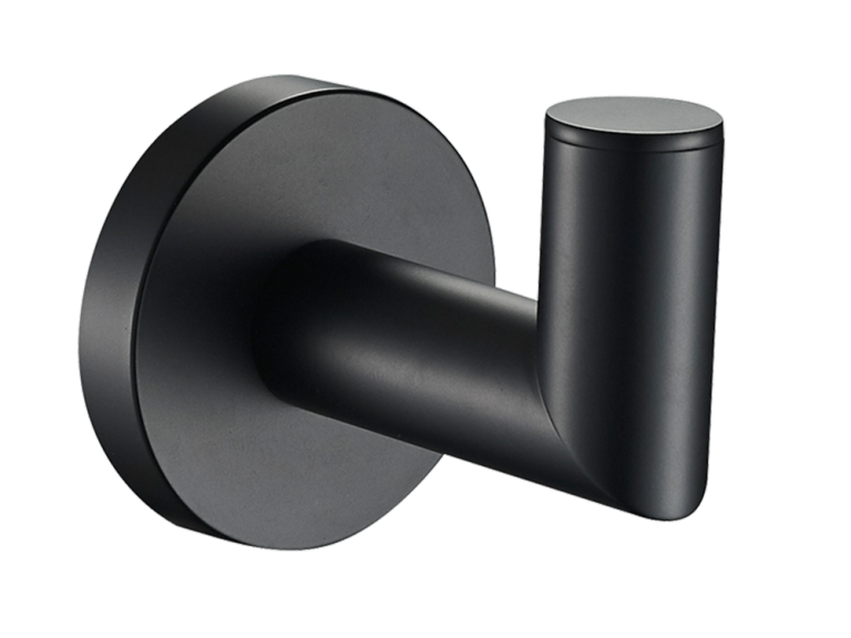 Colab Robe Hook Matte Black - Waterware
