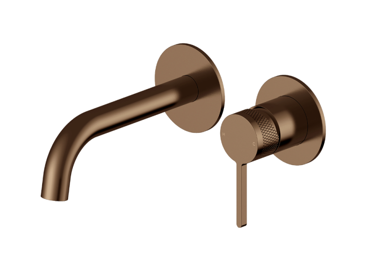 Pioneer Forge Wall Basin Set Brushed Bronze - Waterware